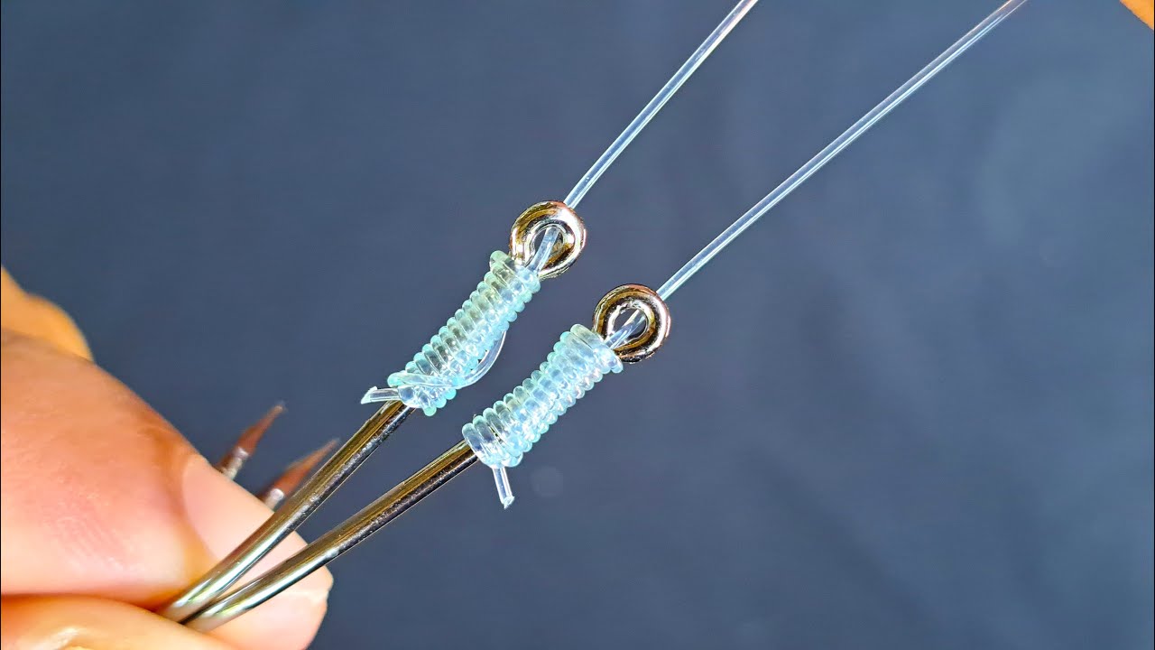 2 Easiest Way To Snell A Hook - YouTube