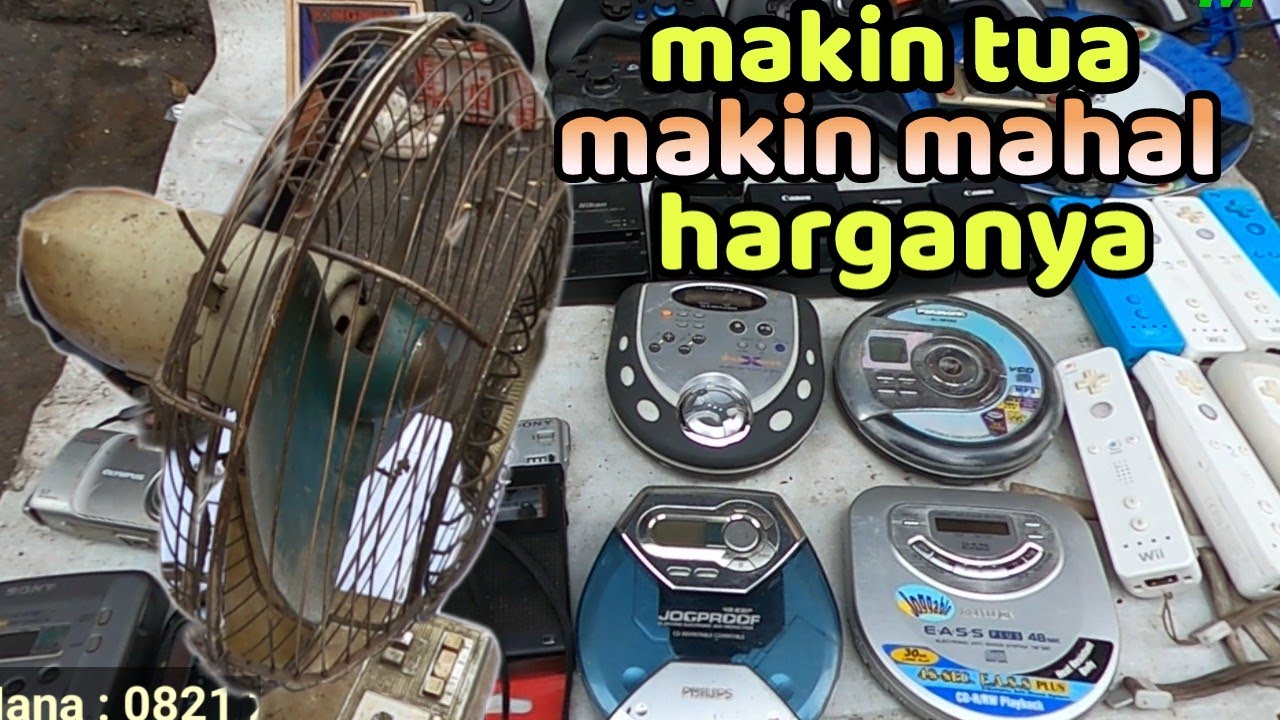 Ada barang lama di pasar loak jatinegara - YouTube