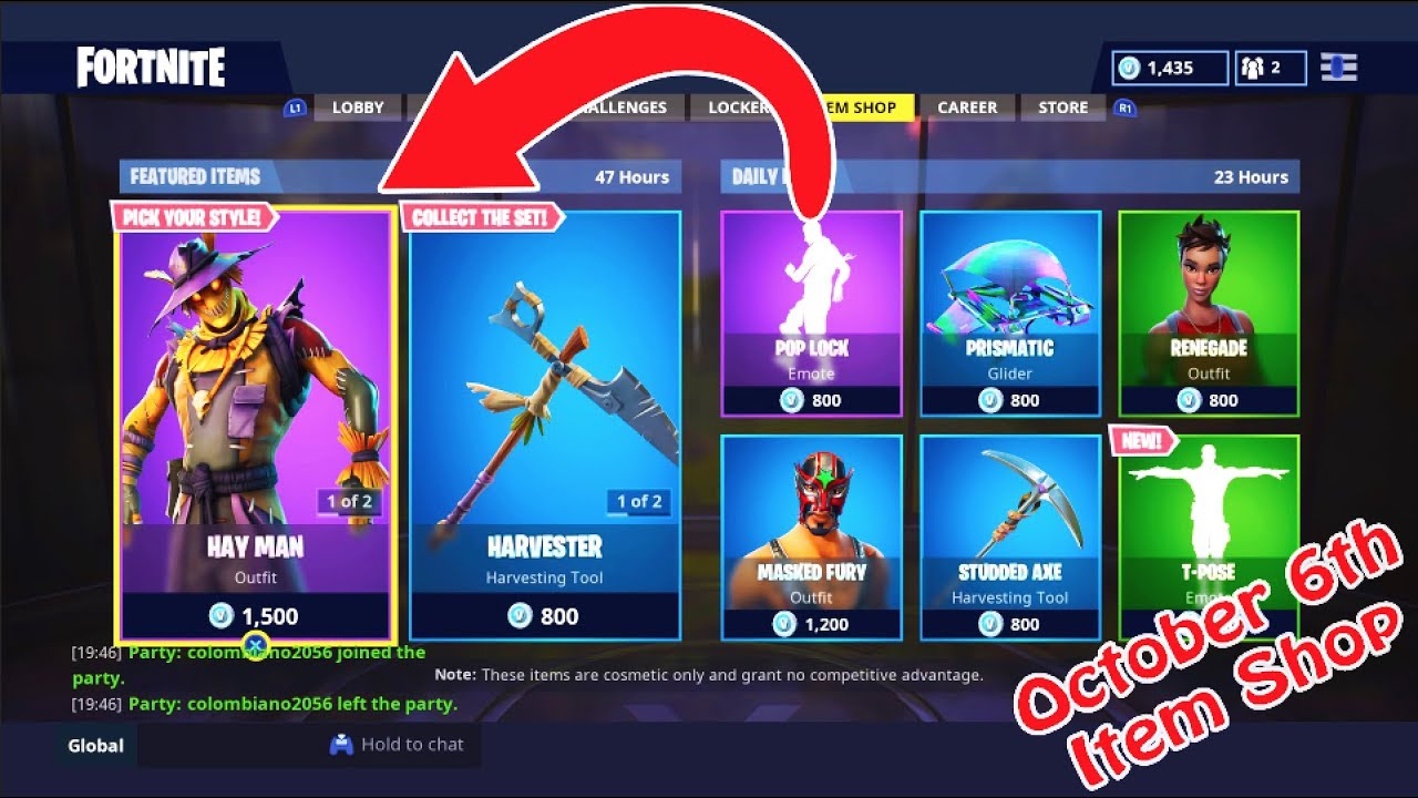 *NEW* SCARECROW SKINS HAY MAN AND STRAW OPS + *NEW* T-POSE - FORTNITE ...