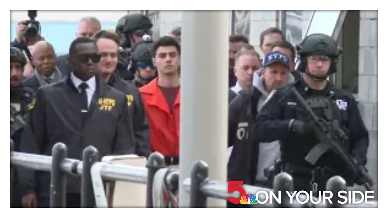 Suspected CEO murderer Luigi Mangione arrives in New York - YouTube