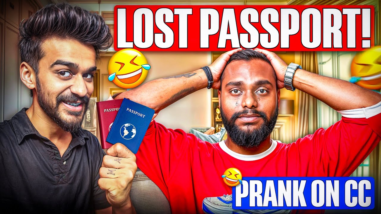 Prank on CC 😂 | Passport ಸಿಕ್ತಿಲ್ಲ 😅 Full Tension 🤯 | Samsameer_insta ...
