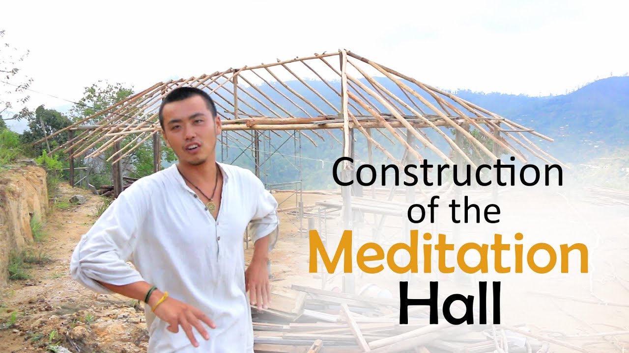Construction of the Meditation Hall - YouTube