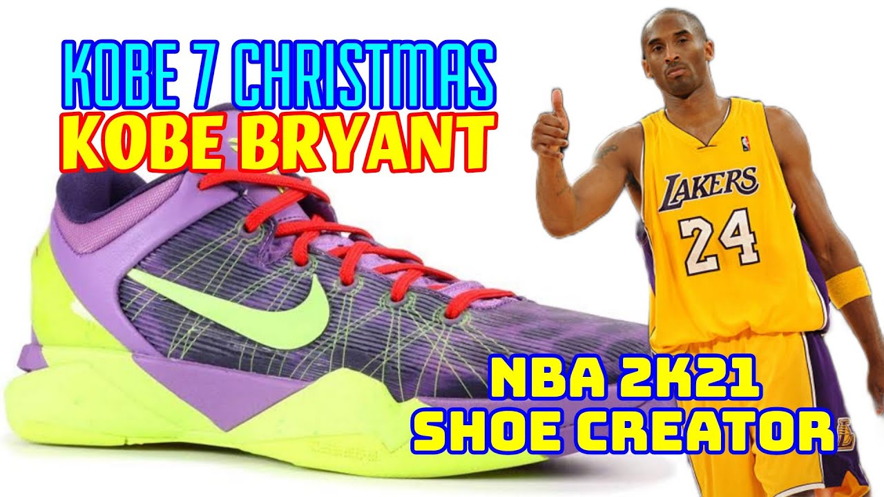 NBA Shoe Creator KOBE 7 CHRISTMAS KOBE BRYANT / NBA 2K21 - YouTube
