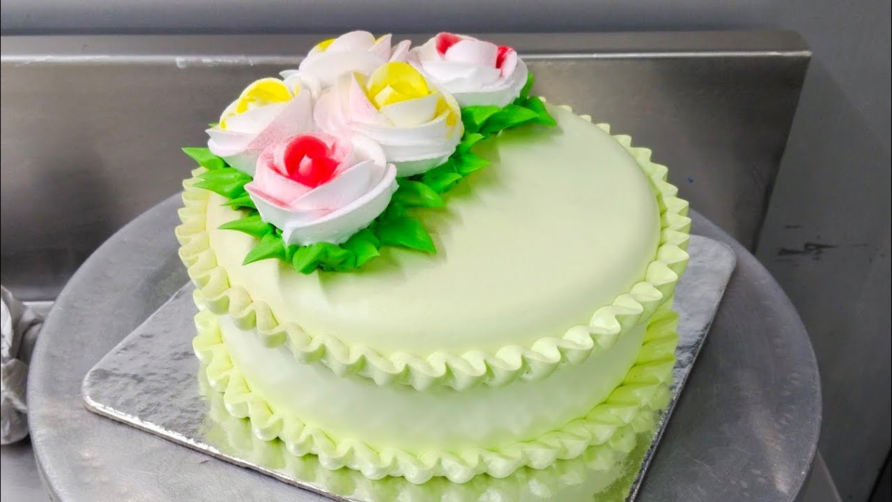 Full retro cake making tutorial #cakemaster - YouTube