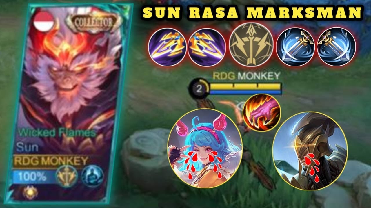 CARA SUN ATTACK HERO CICI DAN ALPHA DI EPICAL GLORY S31 ! SUN EXP LANE ...