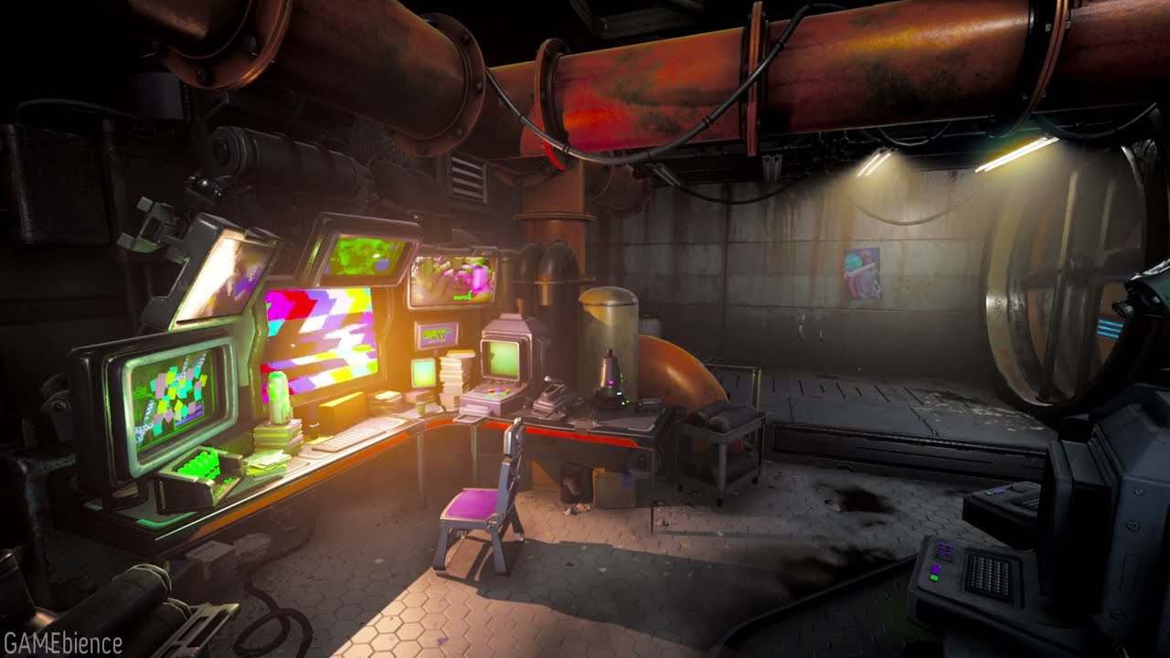 3 Hour - High on Life - Secret Computer Room Ambience - YouTube