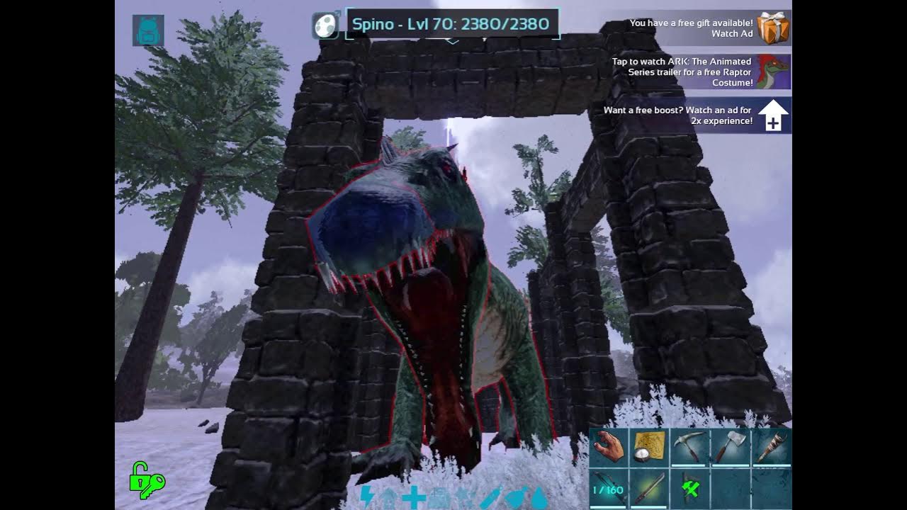 How to trap/tame a spinosaurus ARK: Survival Evolved - YouTube