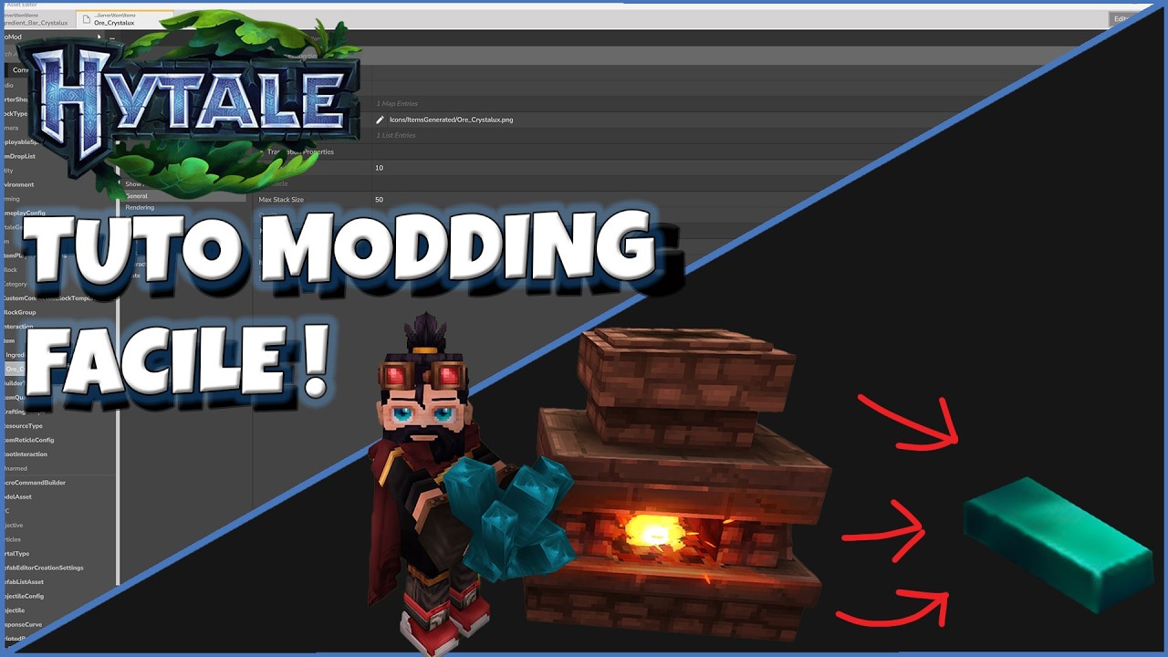 Hytale : Tuto créez votre PREMIER mod sur Hytale facilement - YouTube