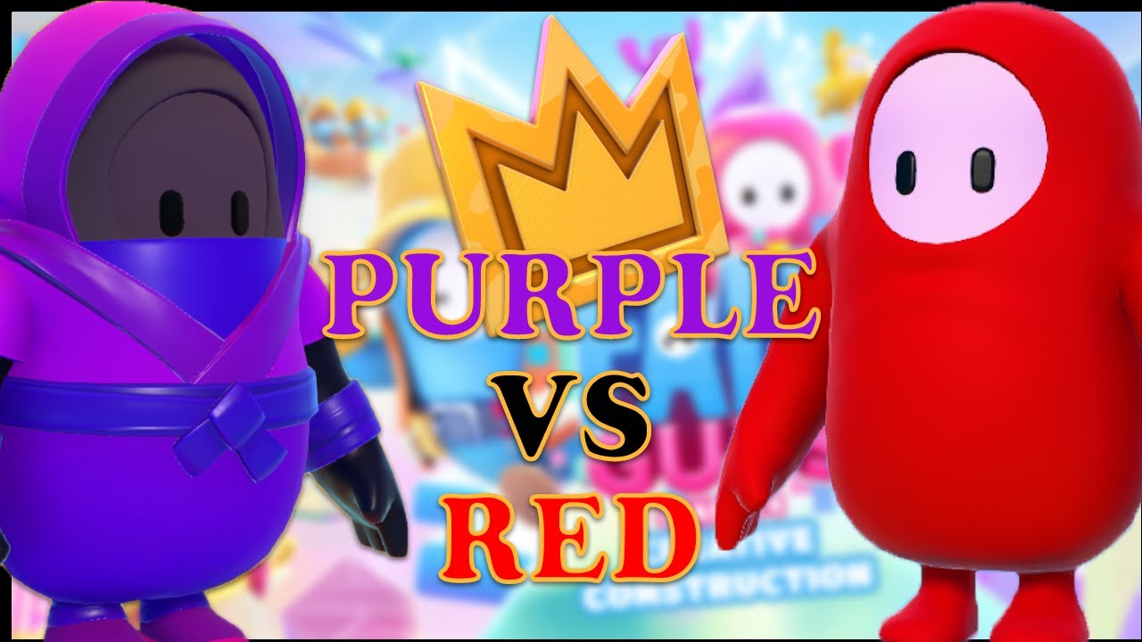Fall Guys: Purple vs Red (Color Wars) - YouTube