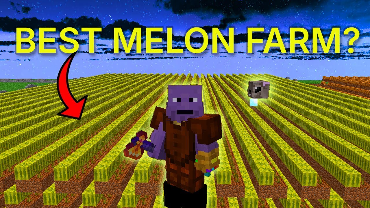 The BEST Melon & Pumpkin Farm in Hypixel SkyBlock | Easy Build Tutorial ...