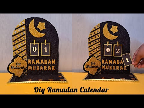 Handmade Ramadan Calendar | Handmade Ramadan Decor | Ramadan Craft | Diy Ramadan Decor #ramadan #diy