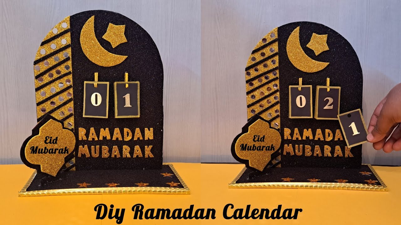 Handmade Ramadan Calendar | Handmade Ramadan Decor | Ramadan Craft ...