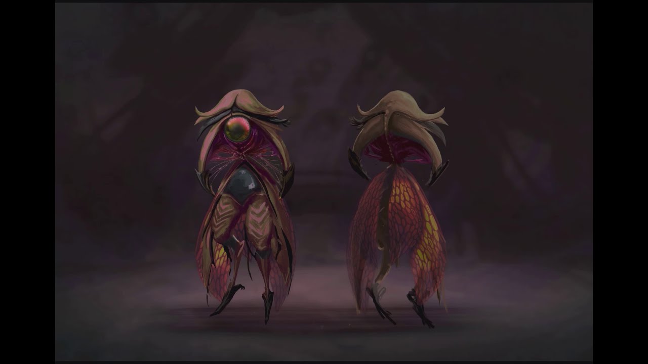 X, creature concept art in procreate - YouTube