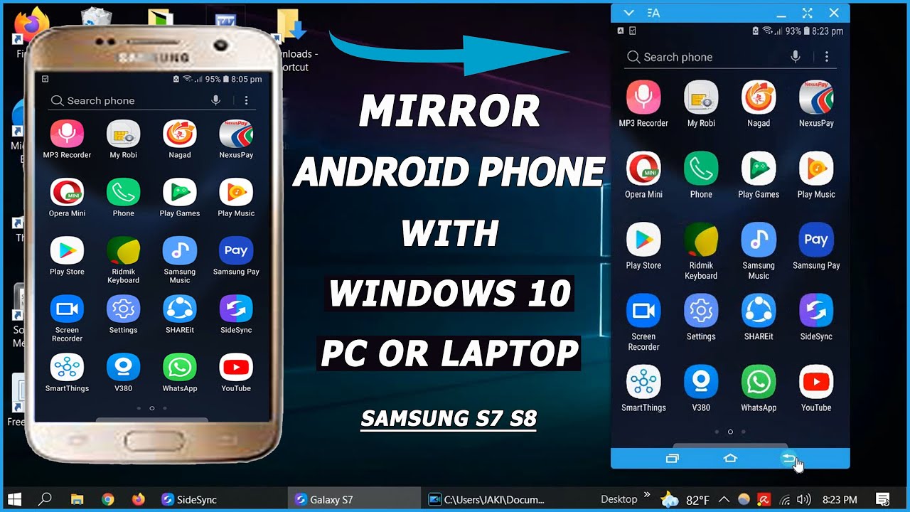 How to See Android screen on laptop desktop #android - YouTube