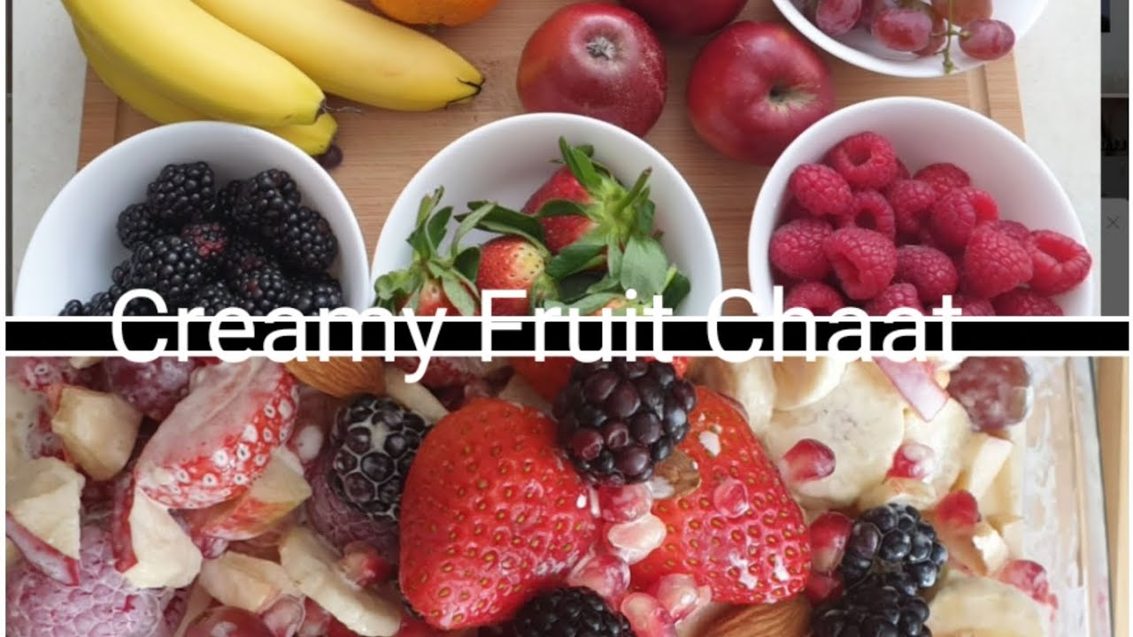 Yummy Creamy Fruit Chat Recipe || Tasty Fruit Chat || Easy Recipe - YouTube