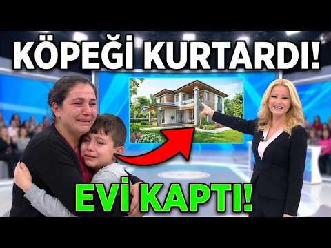 SOĞUKTA TİTREYEN KÖPEĞE MONTUNU VERDİ! MÜGE ANLI O ÇOCUĞA EV ALDI!(MERHAMET ÖDÜLÜ)