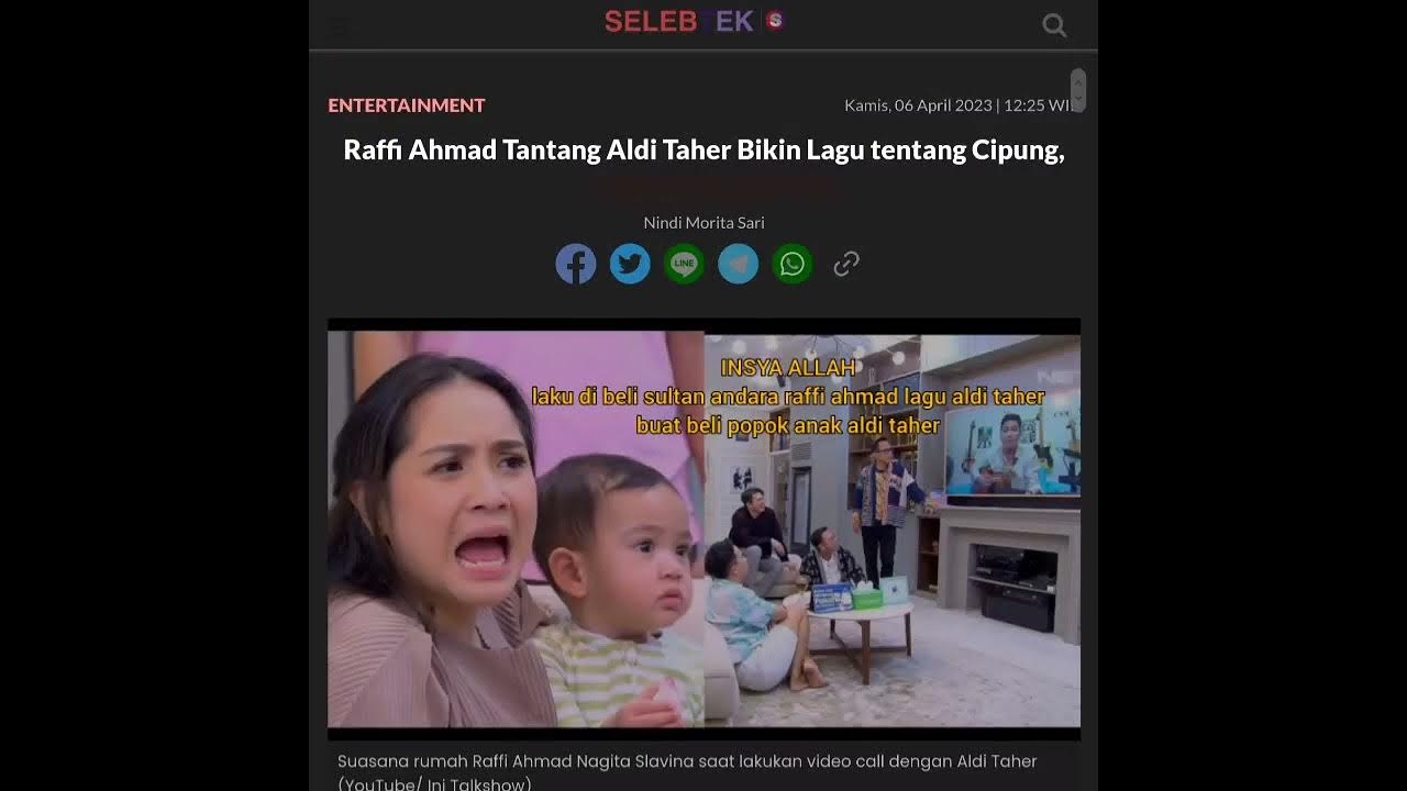 INSYA ALLAH lagu " RAYANZA " karya aldi taherJadi di beli PAK bos RAFFI AHMAD BU bos NAGITA... 🥰 ...