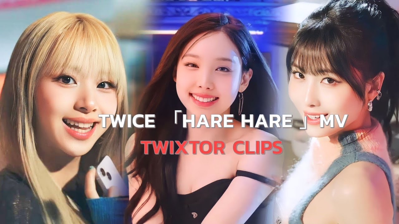 TWICE 「HARE HARE 」MV TWIXTOR CLIPS FOR EDITS - YouTube