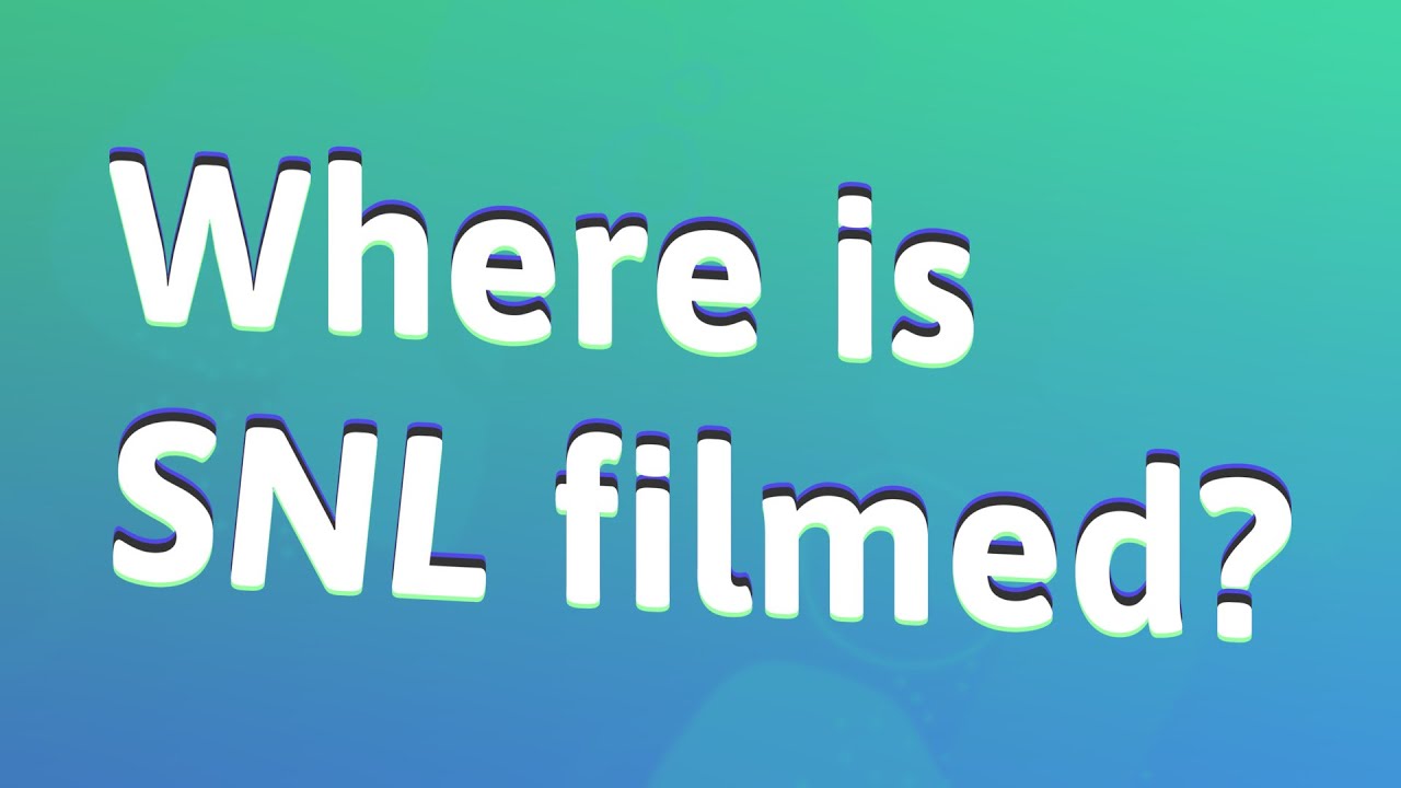 Where is SNL filmed? - YouTube