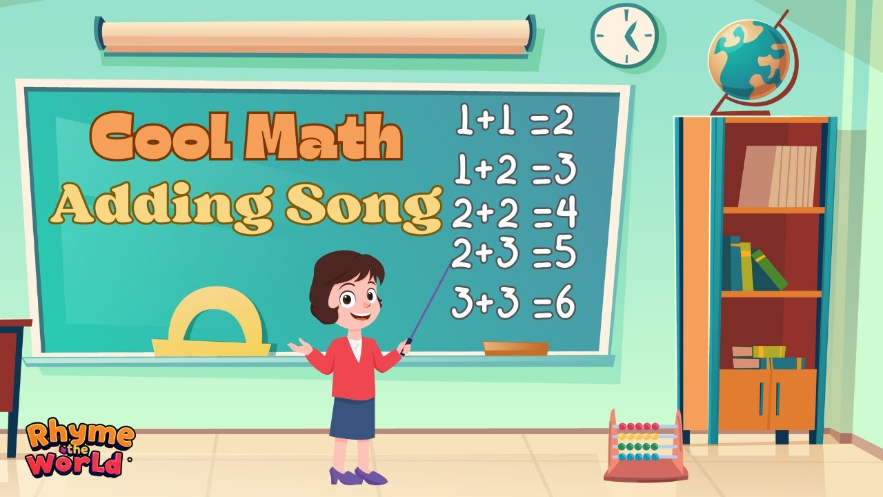 My Maths Cool Math Adding Song |Numbers Song For Kids| Rhyme the World ...