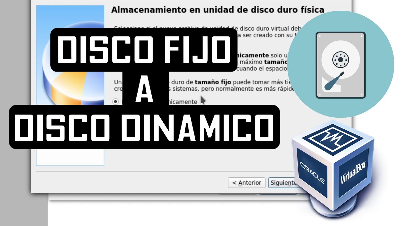 Disco Fijo a Disco Dinámico en VirtualBox - YouTube