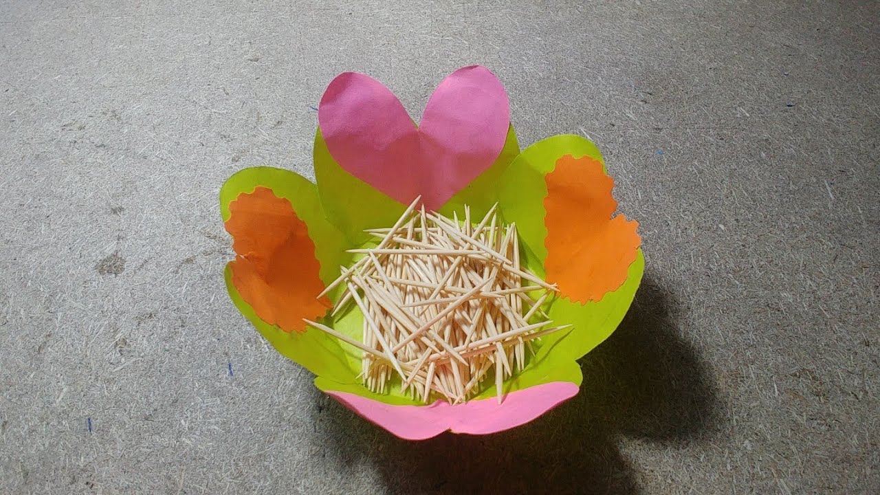 how to make paper bowl🍔🍕🍩🍮 - YouTube