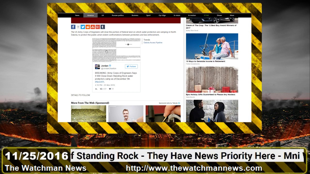 The Watchman News 11/25/2016 Army Corps Will Close anti-DAPL Protest ...