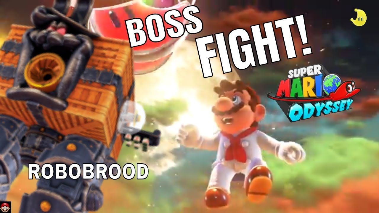 Super Mario Odyssey RoboBrood Boss Fight! - YouTube