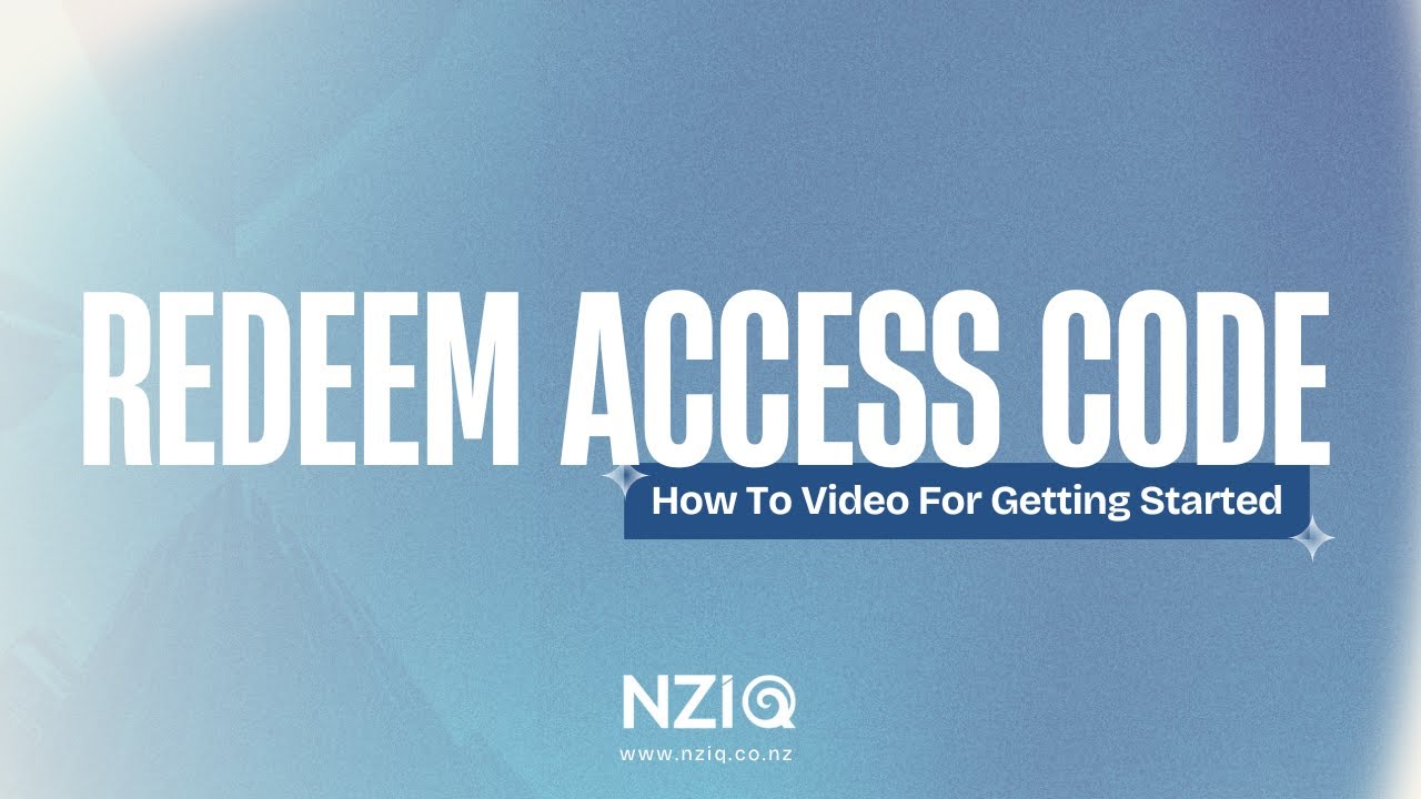 How to Redeem Your Access Code | NZIQ & GMetrix Login Guide - YouTube