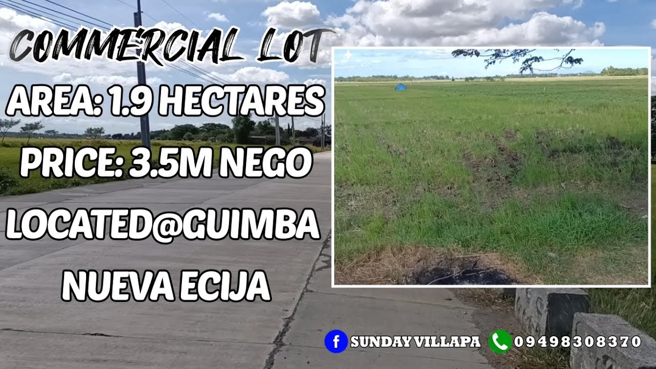 V#59 | 1.9 HECTARES, COMMERCIAL LOT FOR SALE, PRICE 3.5 MILLION NEGO ...
