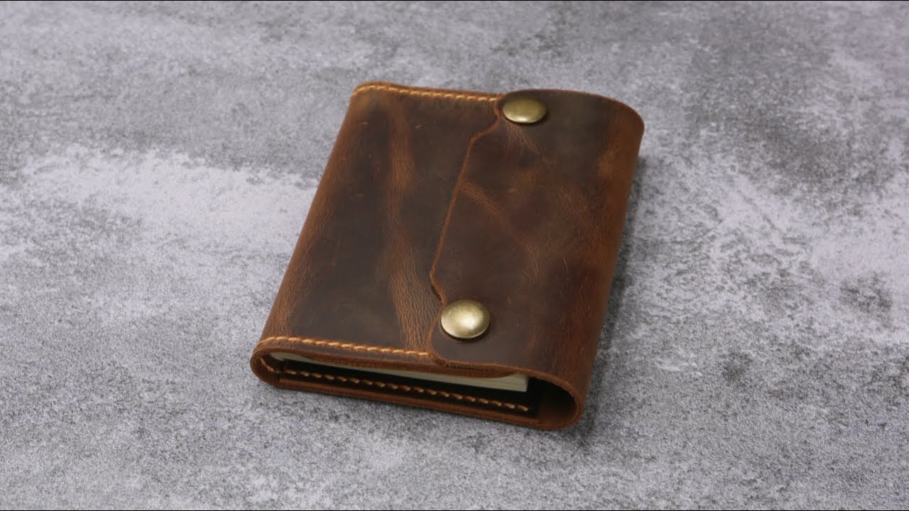 Handmade Leather Pocket Notebook #leathergoods #handmadeleather # ...