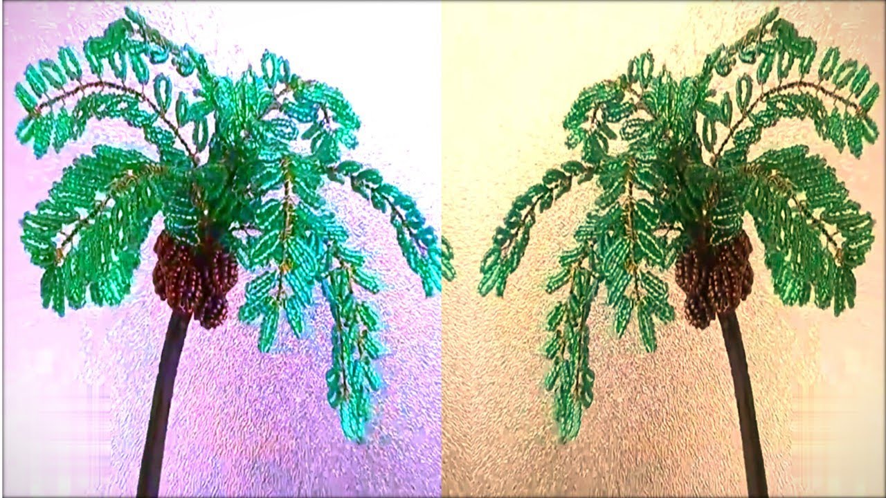 Easy Crystal Palm Tree - YouTube