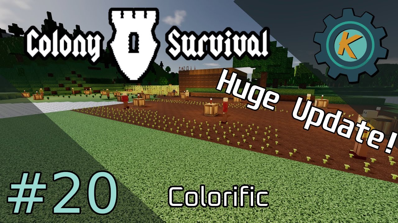 Colony Survival #20 - All The Colors Of The Rainbow! (Three) - YouTube
