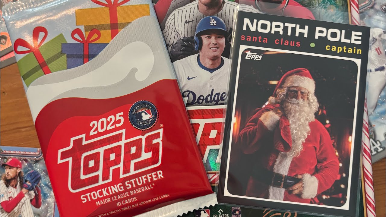 Stocking Stuffer Pack 2025 Topps Holiday Baseball ⚾️ 🎄 - YouTube
