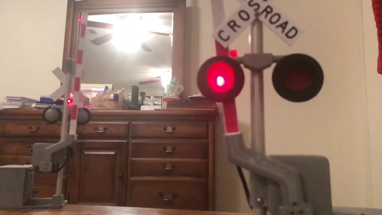 My railroad crossing gate toy - YouTube