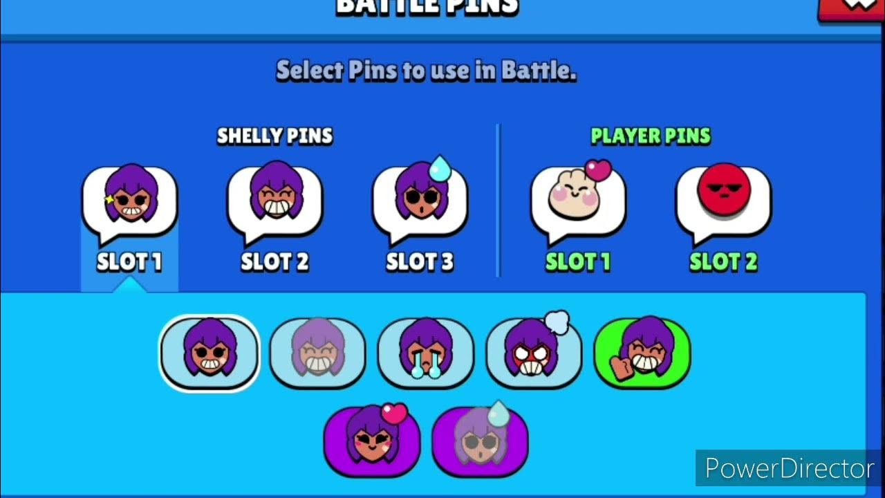 All 7 Shelly Animated Pins Brawl Stars | Todos os 7 pinos animados de Shelly Estrelas Da Briga ...