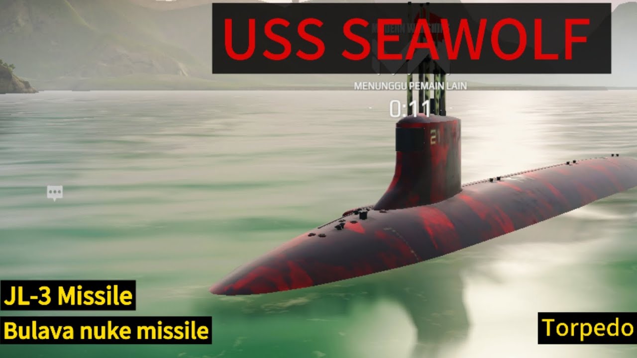 Modern Warship : USS SEAWOLF (SSN-21) submarine combine With JL-3 and ...