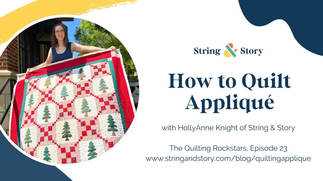 How to Quilt Applique Projects - YouTube