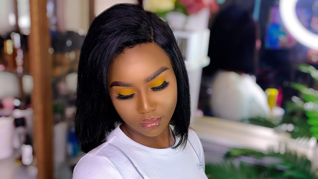 WIG INSTALLMENT AND MAKEUP TUTORIAL - YouTube