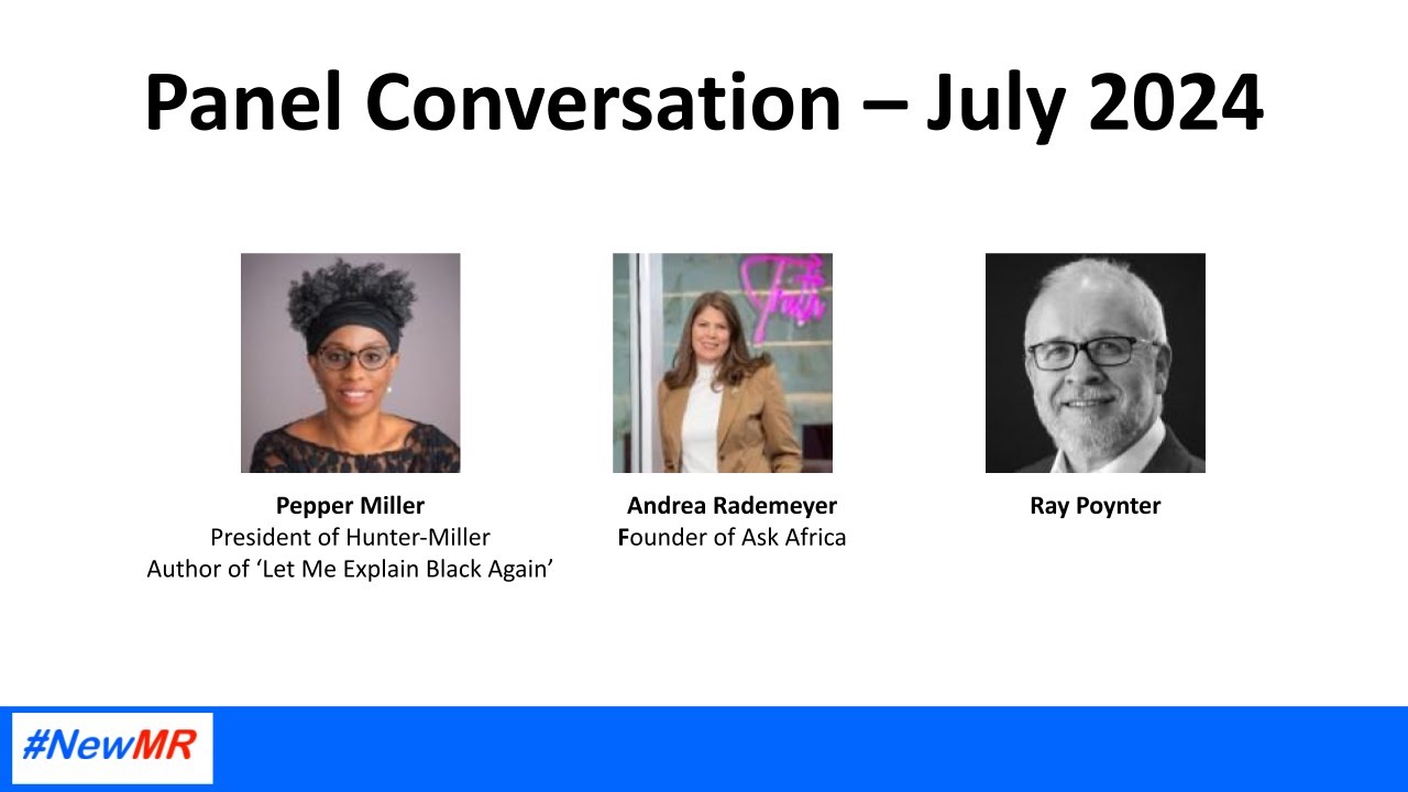 Panel Conversation - NewMR AI Update – July 2024 - YouTube