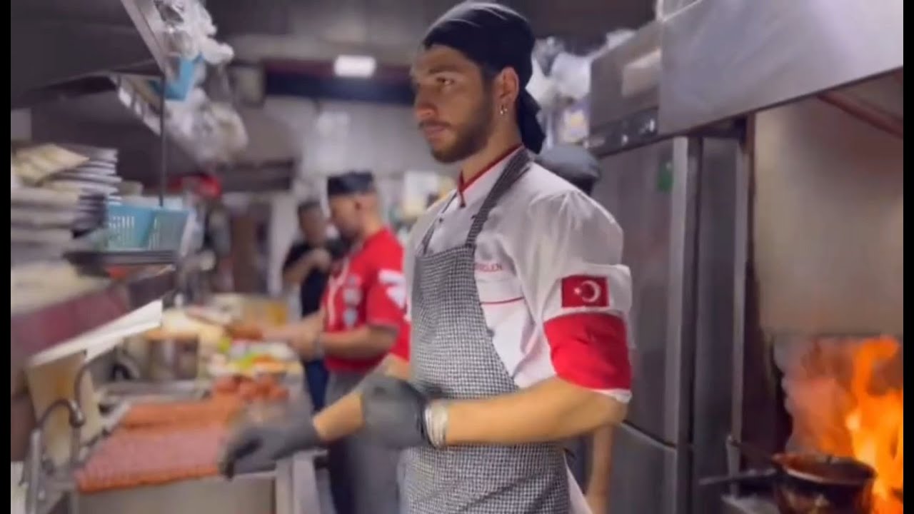 Amazing Adana Kebab From Master Hands in a Turkish Restaurant - Turkish ...