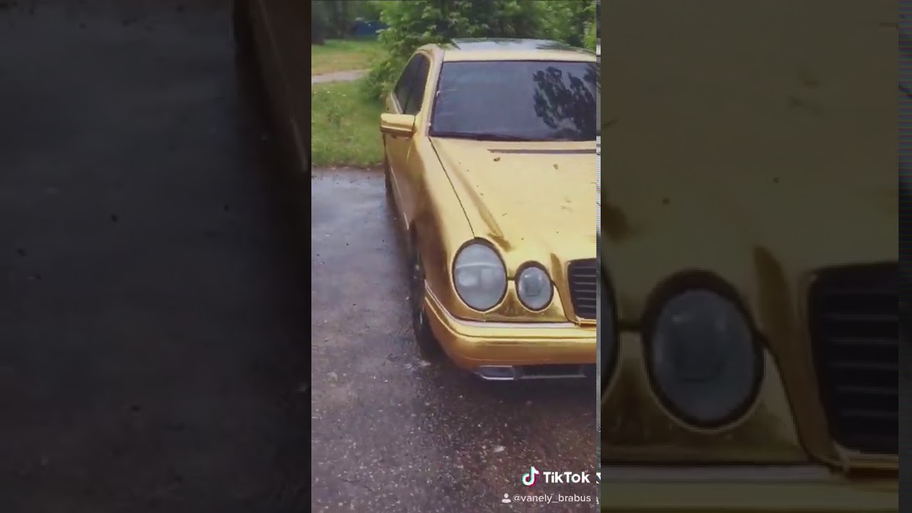 Мерседес w210 золотой gold - YouTube