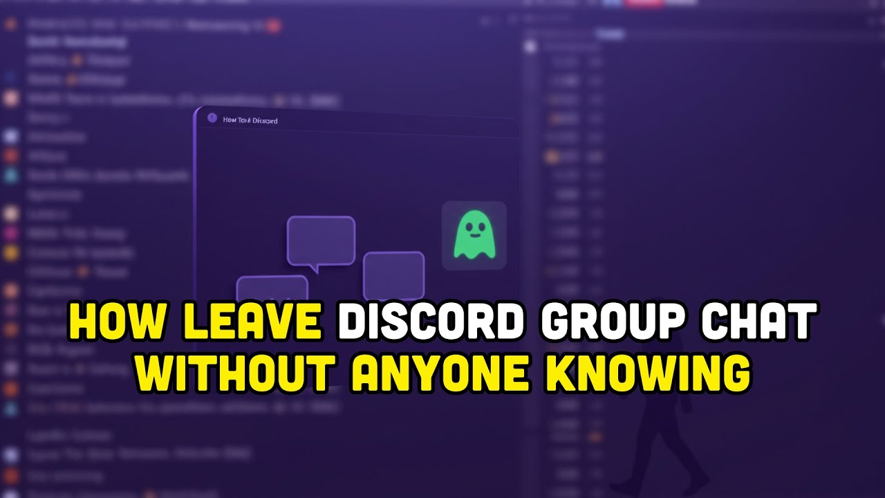 How To Leave A Discord Group Chat Without Anyone Knowing? - YouTube