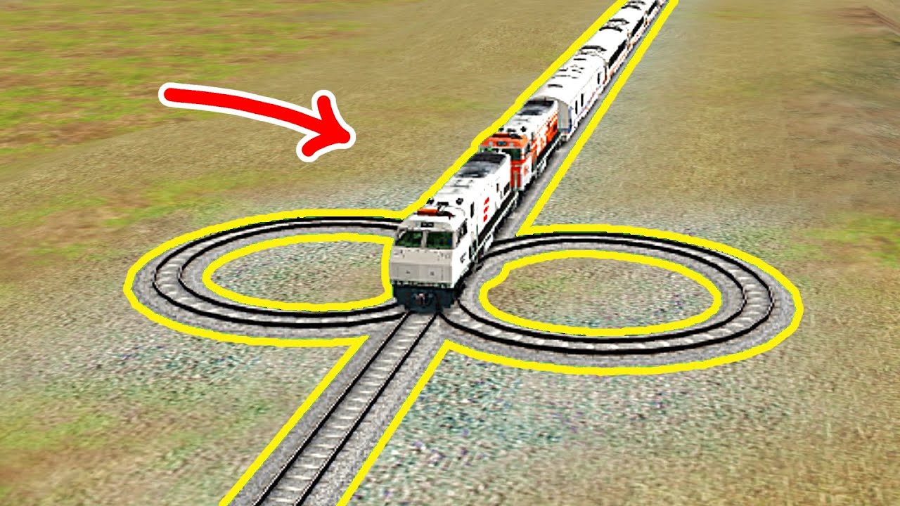 Kereta Api Double Berputar dan Belok | Double Train Spin and Turns🚂💯 ...