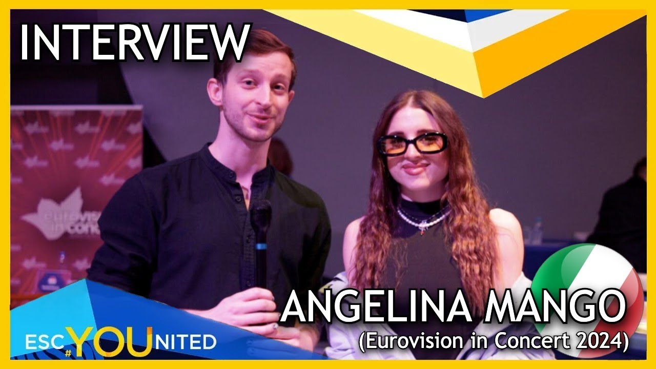 INTERVIEW Angelina Mango "La Noia" (Italy 2024) - Eurovision in Concert ...