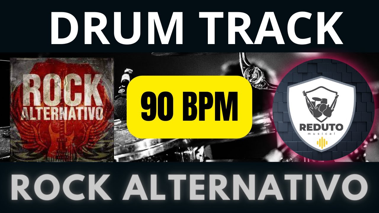 DRUM TRACK ROCK ALTERNATIVO ( 90 BPM ) Metronome - Drum Beat | Bateria ...