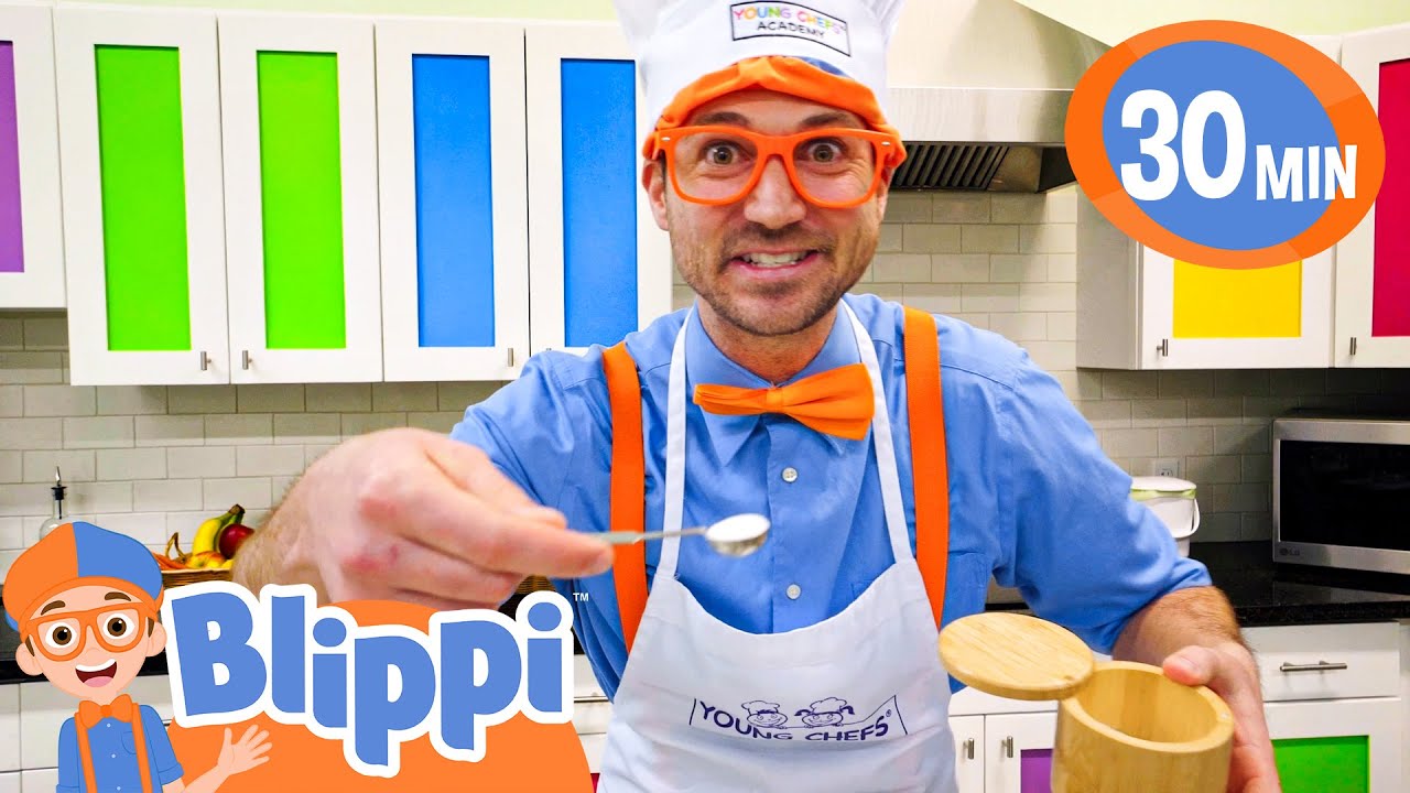 Learn to Cook With Chef Blippi! | BEST OF BLIPPI! | Learn Colors and ...