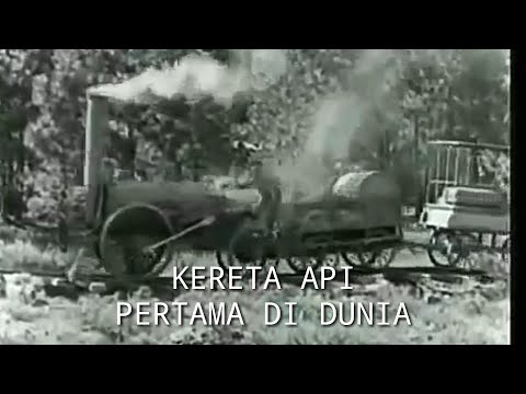 Kerata api uap pertama di dunia || kereta uap - YouTube
