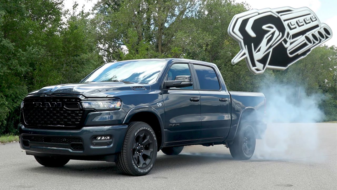 The RAM 1500 HEMI V8 is BACK (2026) - BURNOUT & SOUND! - YouTube