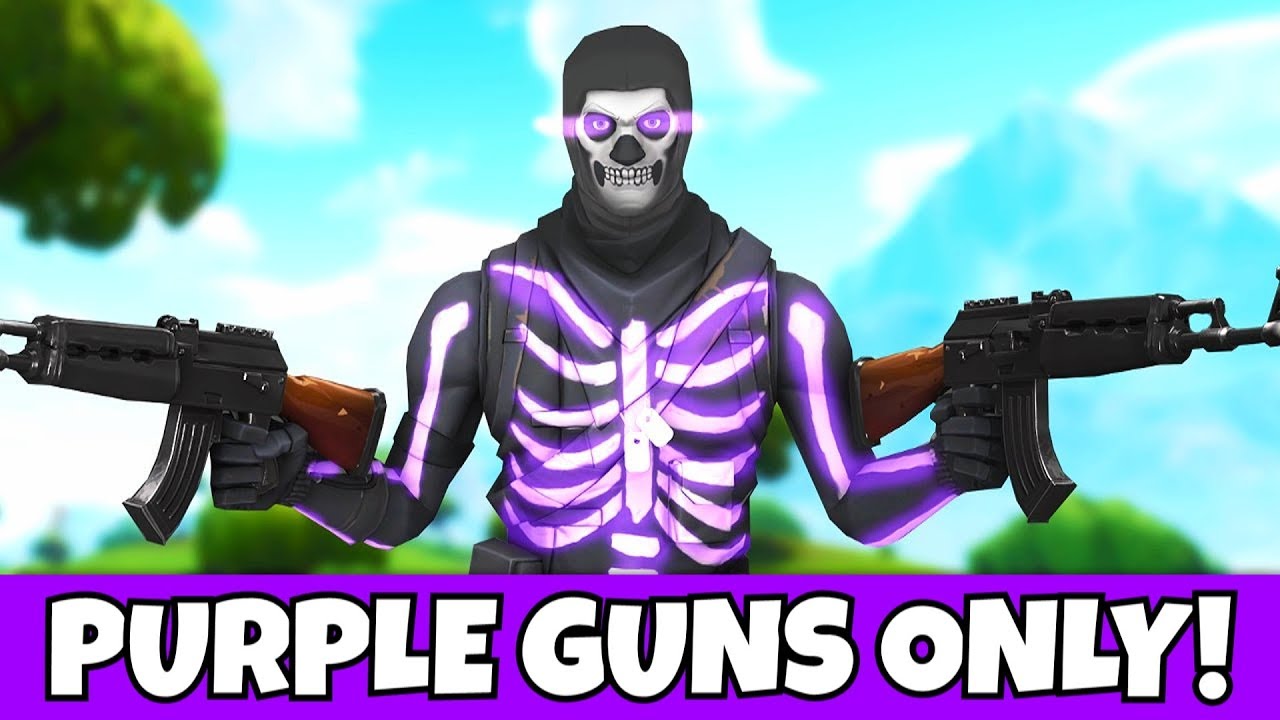 i ONLY used purple weapons with og purple skull trooper!! (very hard ...